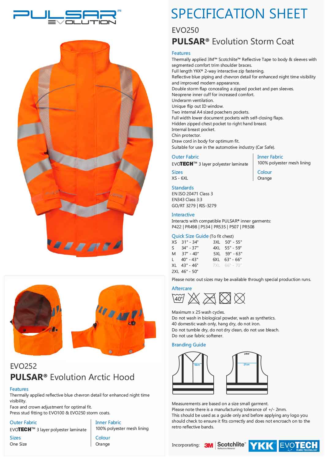 PULSAR® EVOLUTION RAIL SPEC ARCTIC HOOD (EVO252) - Spartan Safety