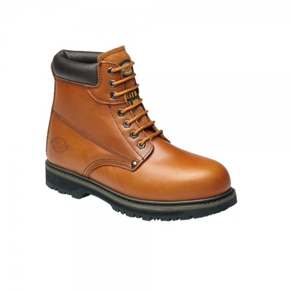 Brown Leather Safety Boot with Dual Density Sole & Midsole - Spartan Safety